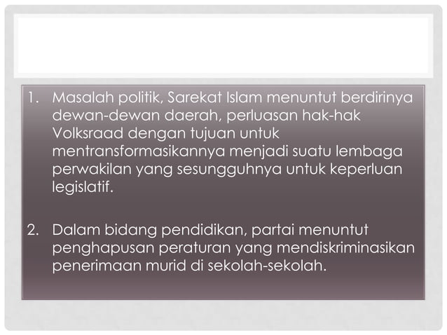 Sejarah (sarekat islam) | PPTX