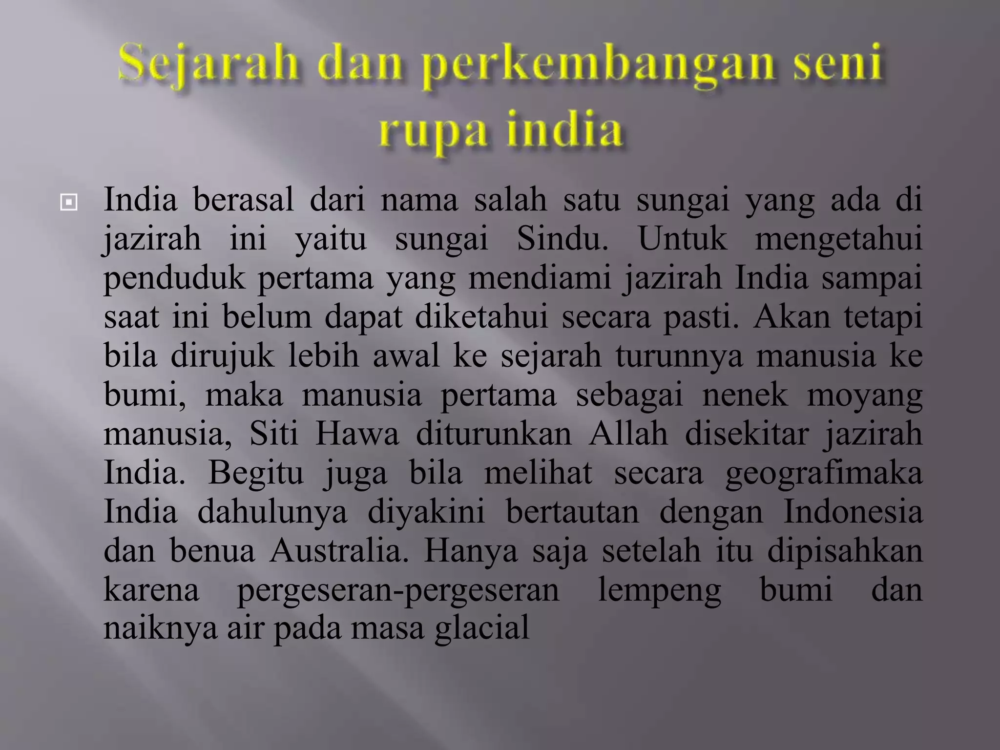 Sejarah seni rupa india | PPTX