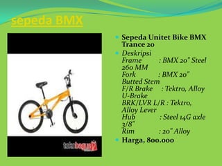 Sejarah sepeda | PPTX