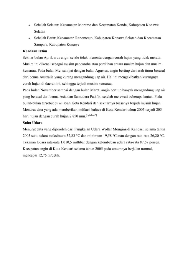 Sejarah singkat kota kendari | PDF