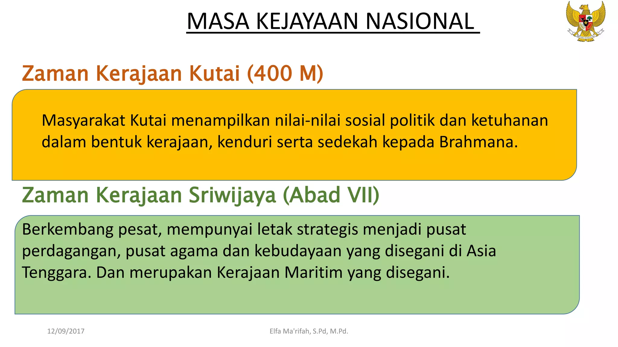 Sejarah singkat pertumbuhan bangsa indonesia | PPTX