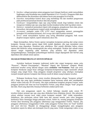 Sistem Operasi Pada Komputer | DOCX