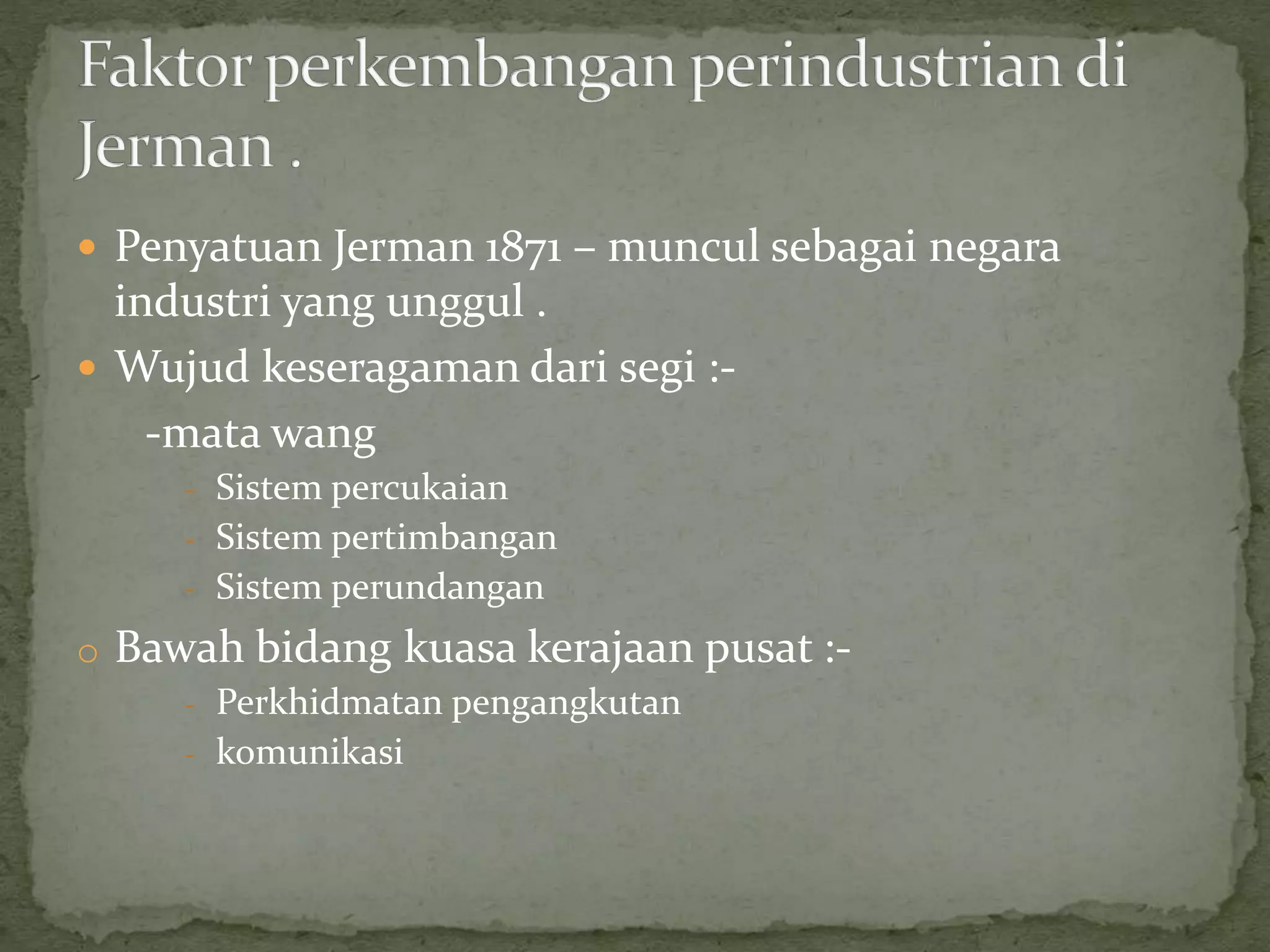 Revolusi Perindustrian Jerman | PPT