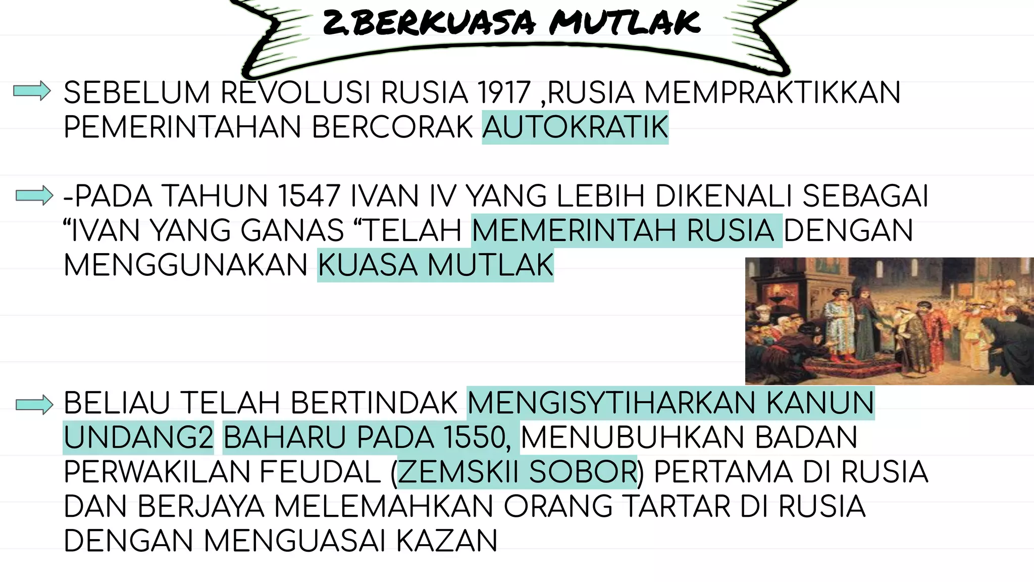 STPM SEM1 SEJARAH INSTITUSI PEMERINTAHAN RUSIA | PDF