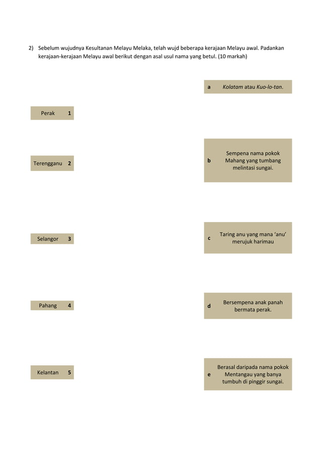 soalan akhir tahun sejarah tahun 4 kssr | DOCX