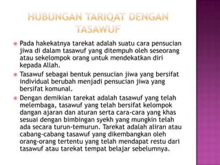 Sejarah terbentuknya kelompok tariqat | PPTX