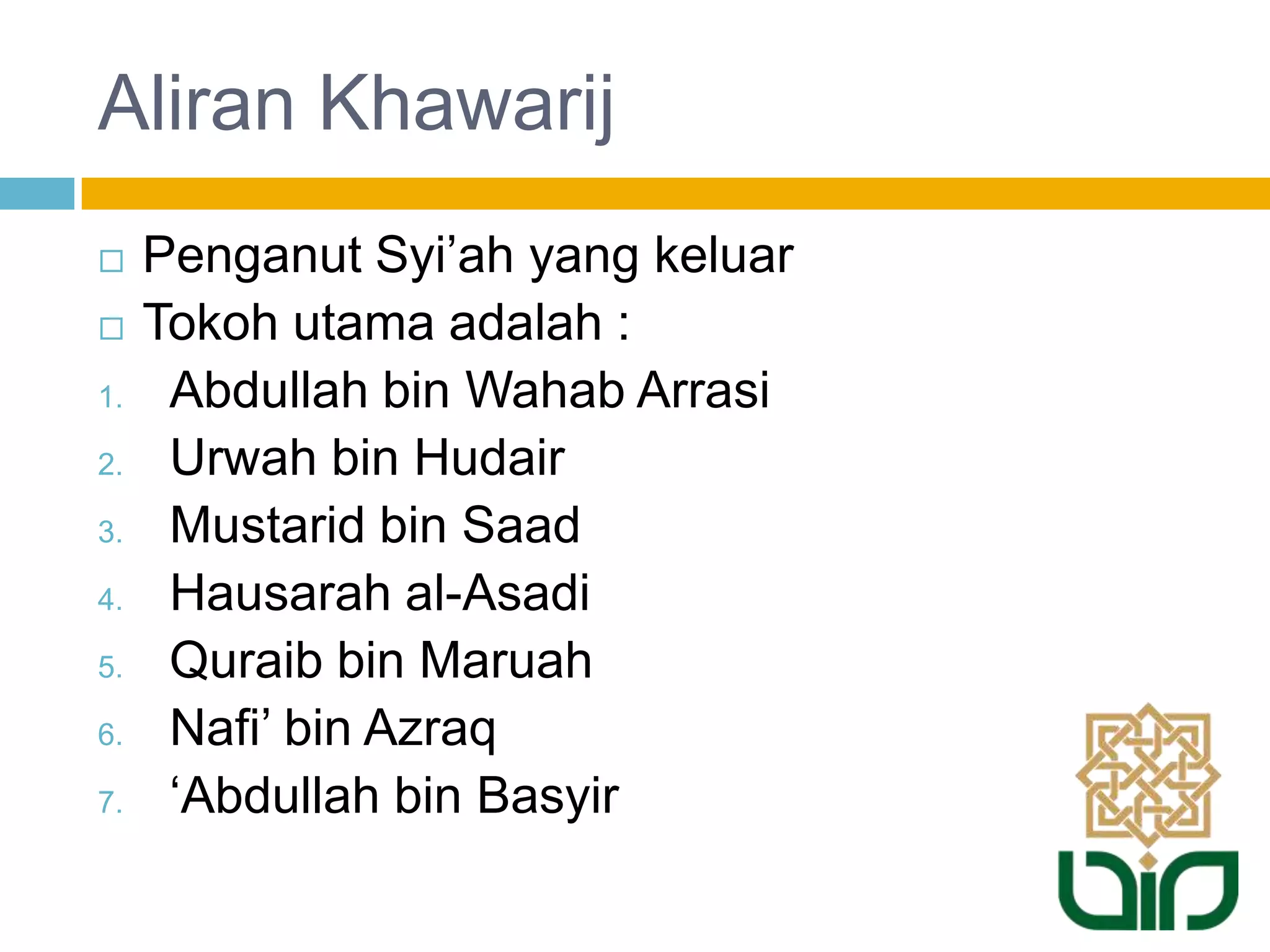 Sejarah timbulnya aliran kalam klasik | PPTX