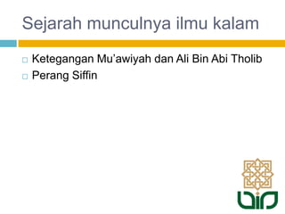 Sejarah timbulnya aliran kalam klasik | PPTX