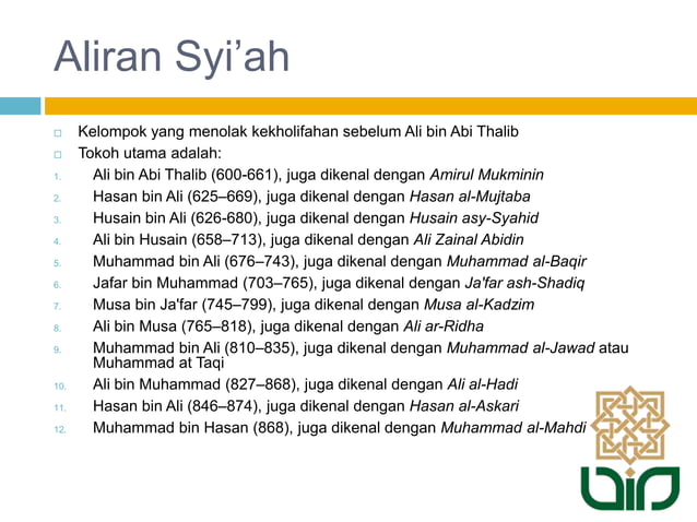 Sejarah timbulnya aliran kalam klasik
