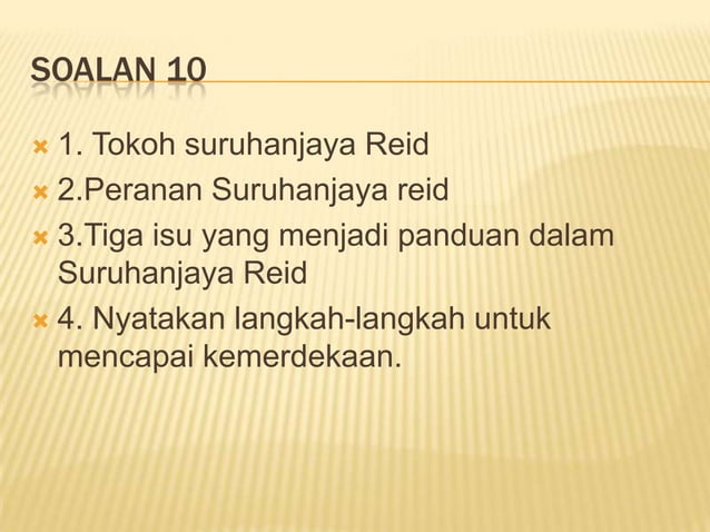 Latihan Sejarah Tingkatan 5[1] | PPTX