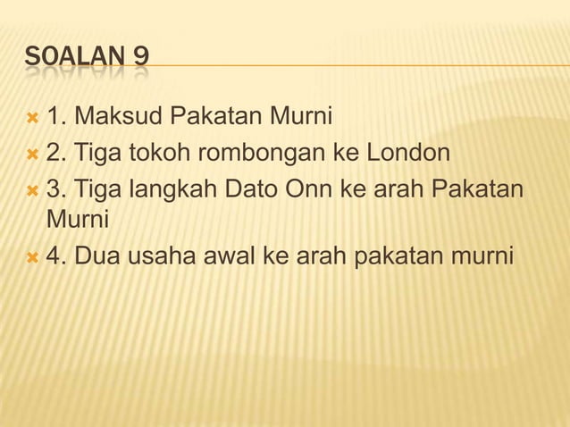 Latihan Sejarah Tingkatan 5[1] | PPTX