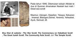 SEJARAH TULISAN DI ALKITAB.pptx