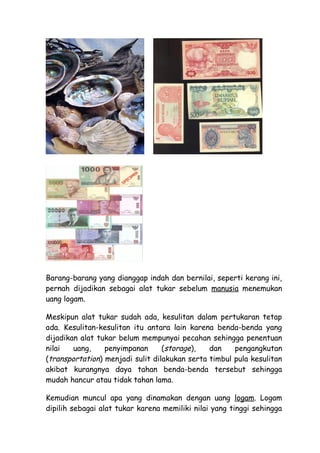 Sejarah uang | DOC