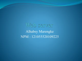 Sejarah web server | PPTX