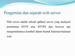 Sejarah web server | PPTX