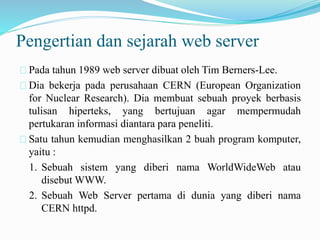 Sejarah web server | PPTX