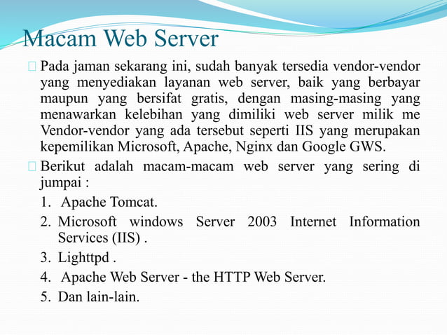 Sejarah web server | PPT