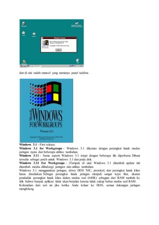 Sejarah windows os sampai sekarang | PDF