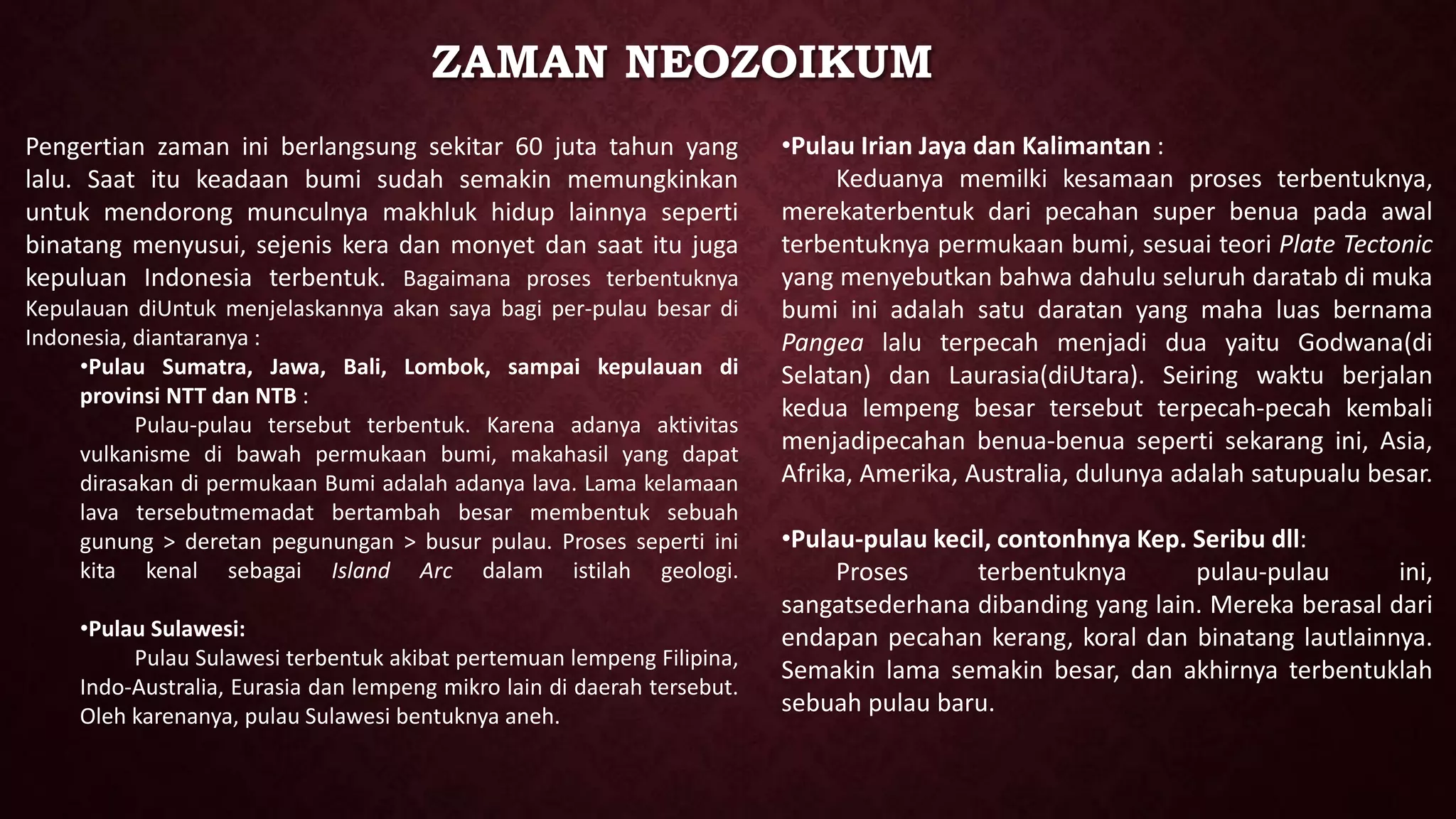 sman 3 cilegon ipa 2 zaman geologi | PPTX