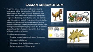 sman 3 cilegon ipa 2 zaman geologi | PPTX