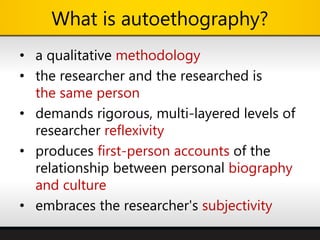 Introduction to Autoethnography | PDF