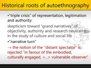 Introduction to Autoethnography | PDF