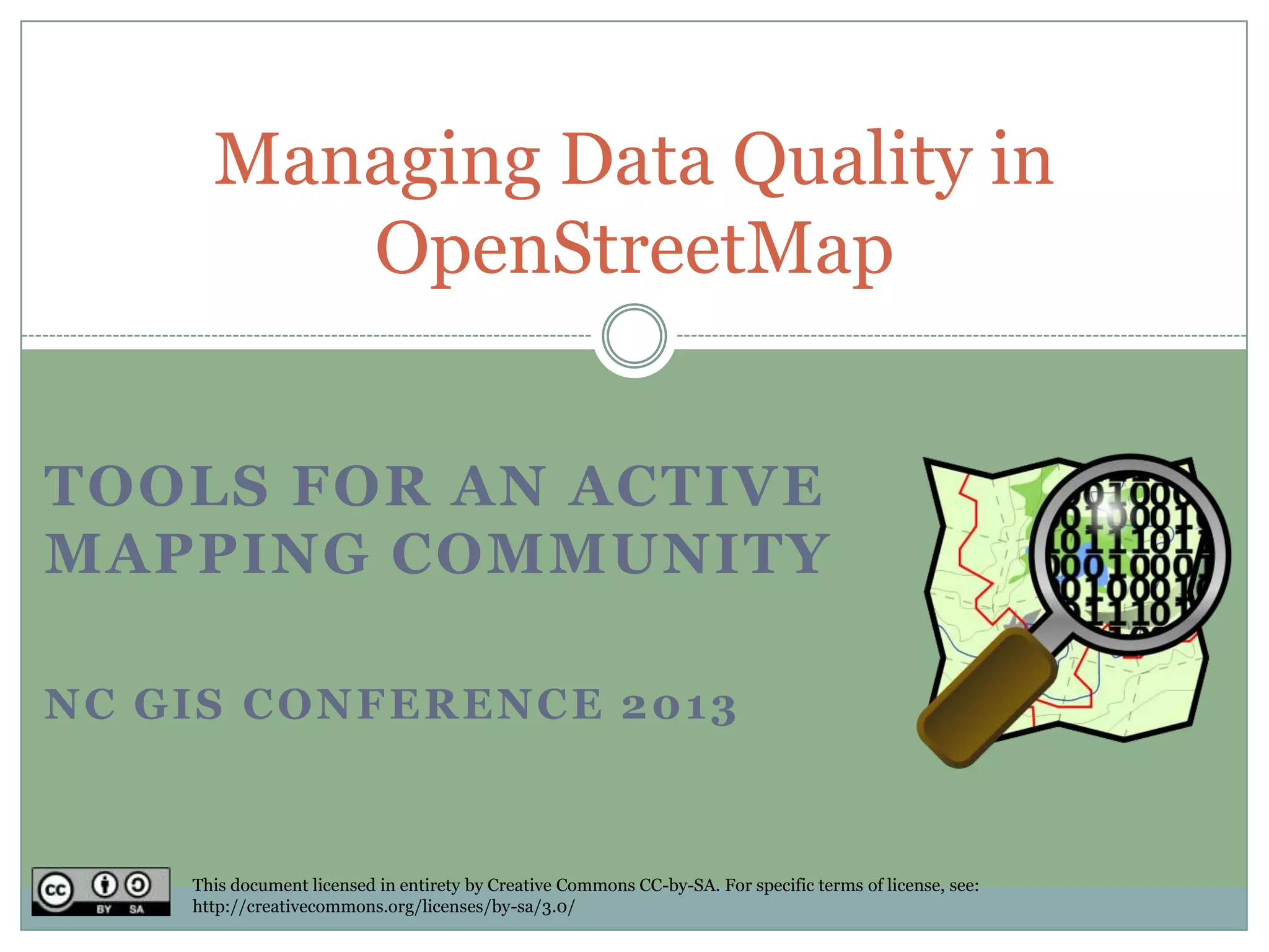 OpenStreetMap Data Quality | PPT