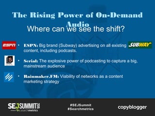 Why Brands Should Bet Big on Podcasting #SEJSummit | PPT