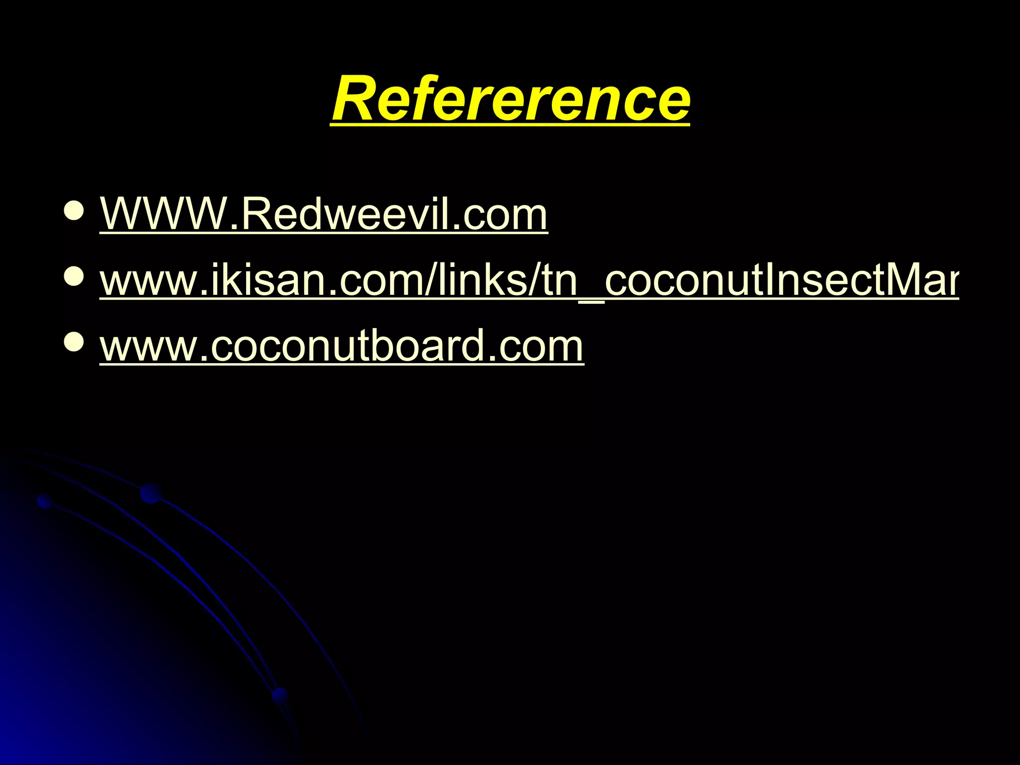 Coconut Red weevil | PPT