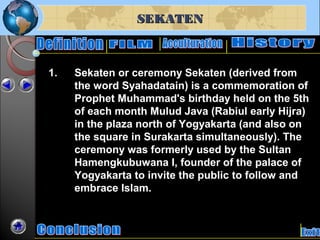 Sekaten | PPT