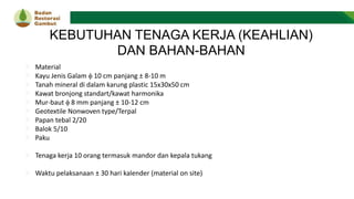 Sekat Kanal Konservasi Gambut dengan sekat kanal | PPT