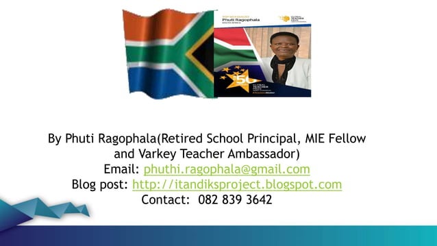 Leadership in Technology By Phuti Ragophala (Varkey Teacher Ambassador ...