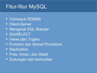 Sekilas Tentang MySQL | PPT