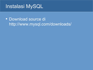 Sekilas Tentang MySQL | PPT