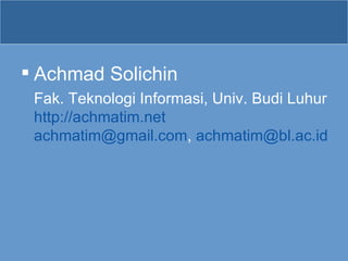 Sekilas Tentang MySQL | PPT