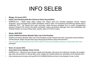 Sekilas info seleb week 1204 | PPT