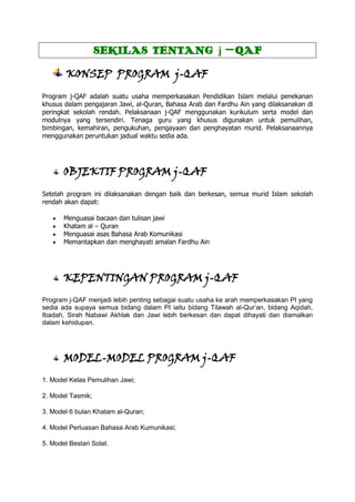 Sekilas j qaf | DOCX
