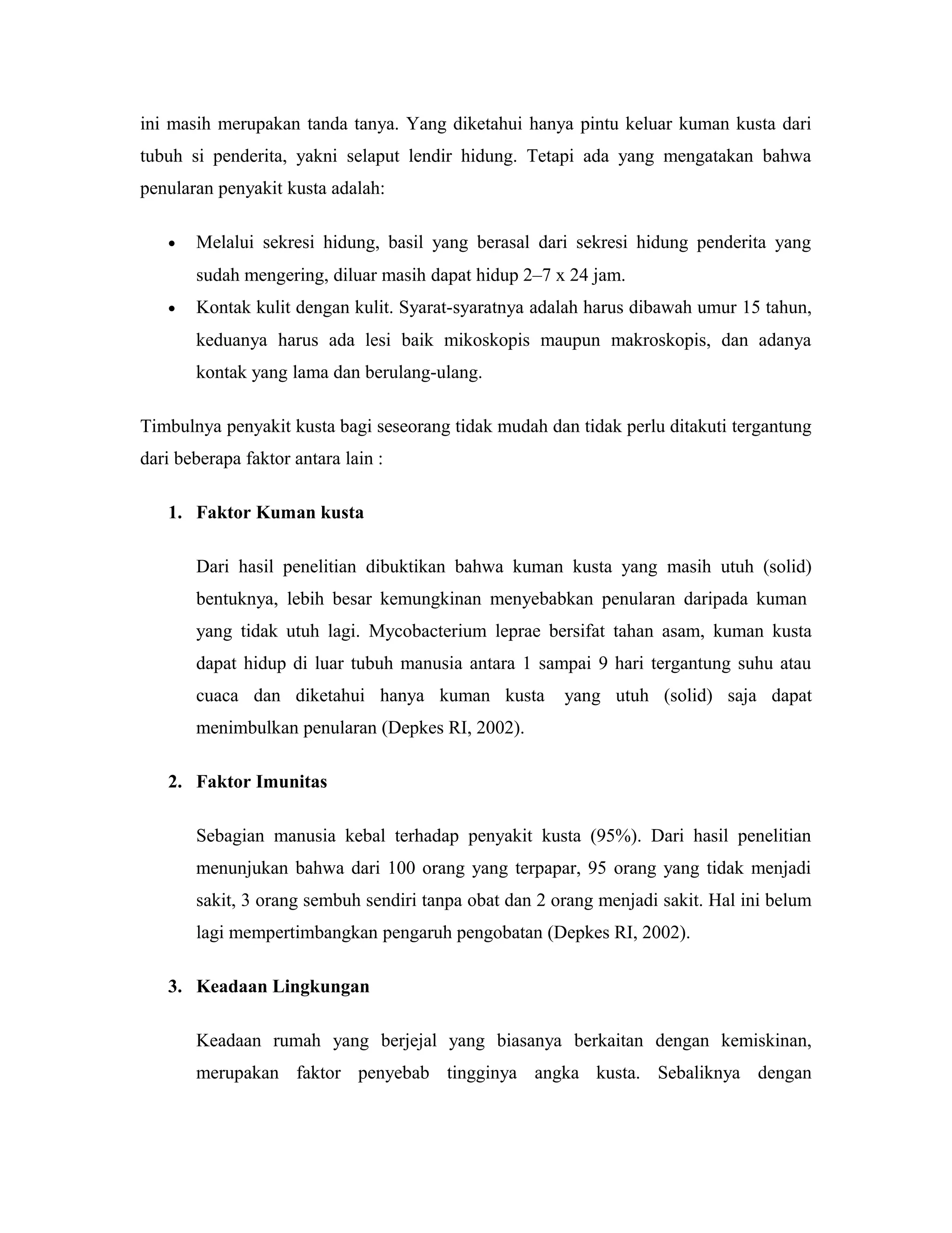 Sekilas mengenal penyakit kusta | DOC