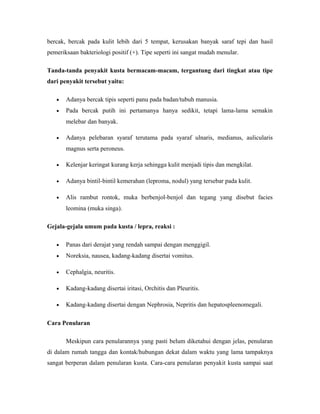 Sekilas mengenal penyakit kusta | PDF