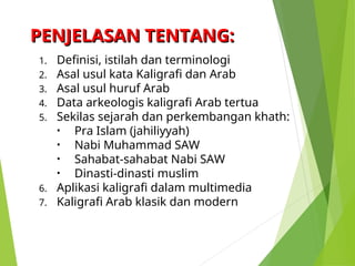Sekilas Sejarah Kaligrafi Arab (fix).ppt