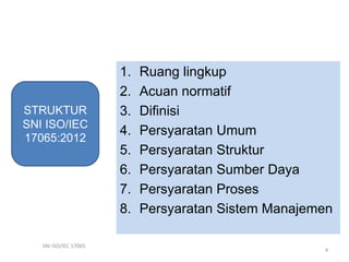 Sekilas sni iso 17065 | PPTX
