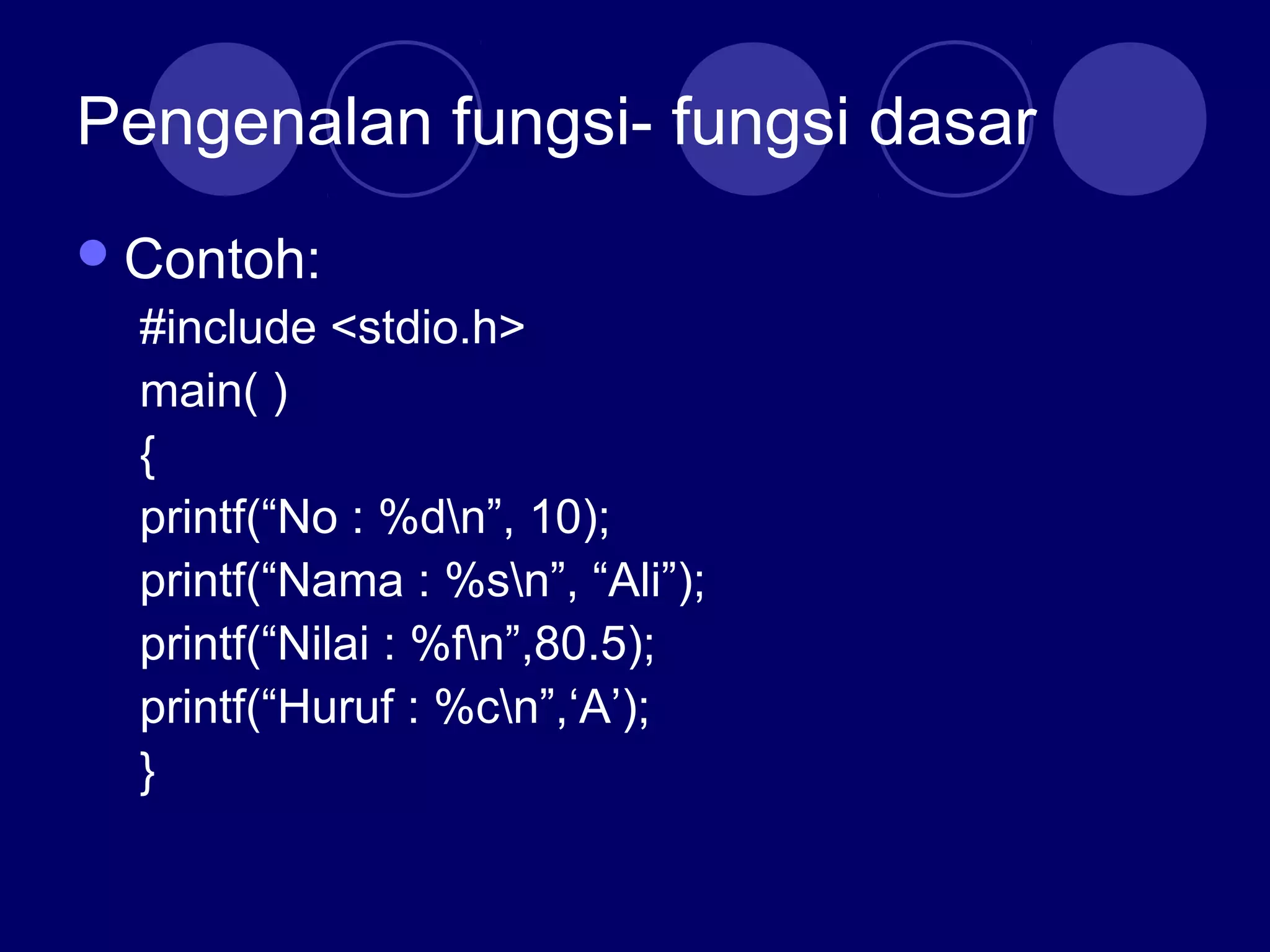 Sekilas tentang c | PPT