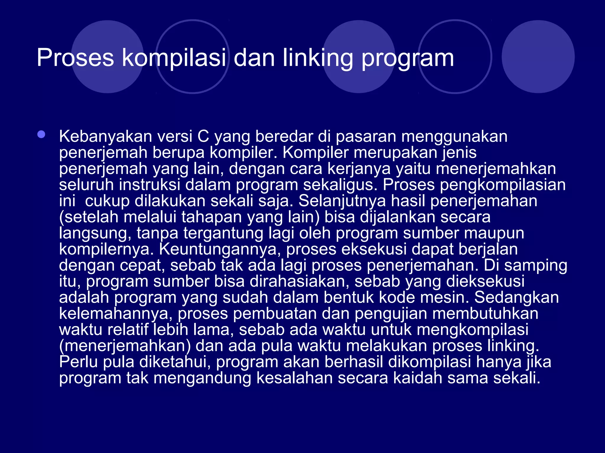 Sekilas tentang c | PPT