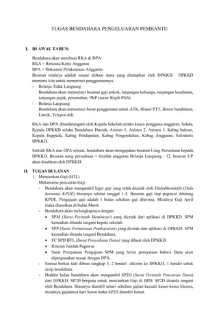Sekilas tugas bendahara pengeluaran pembantau | PDF