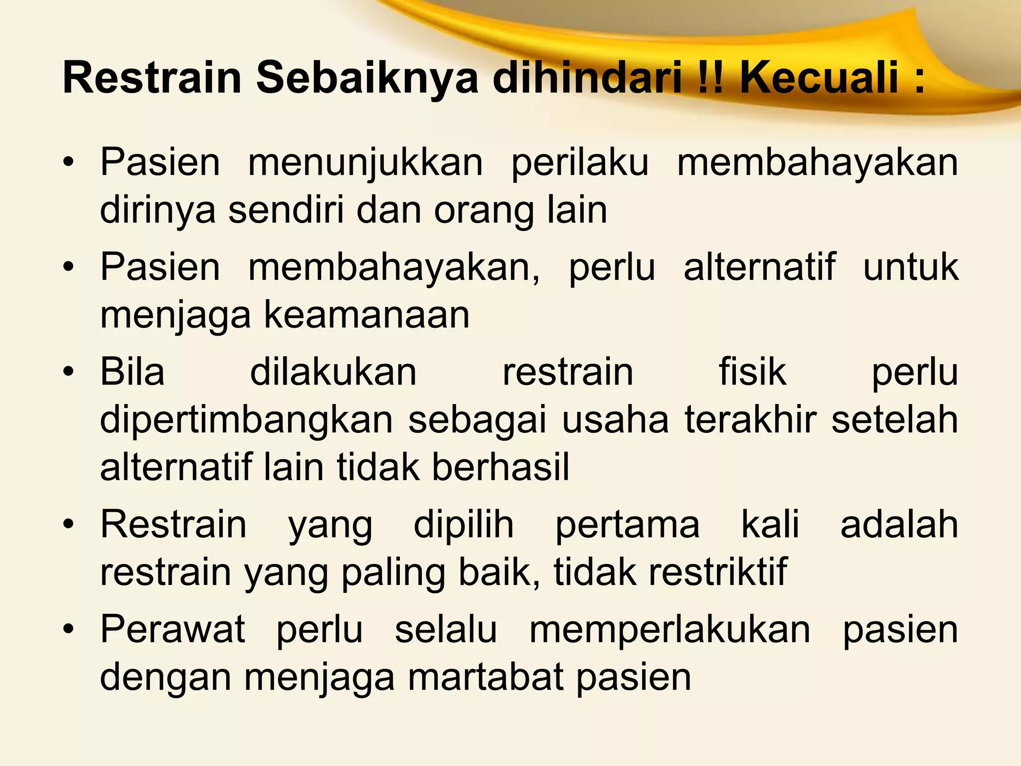 SEKLUSI-RESTRAIN.ppt