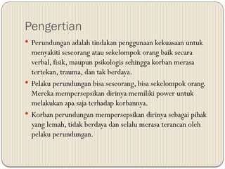 sekolah bebas perundungan untuk sekolahhh | PPTX