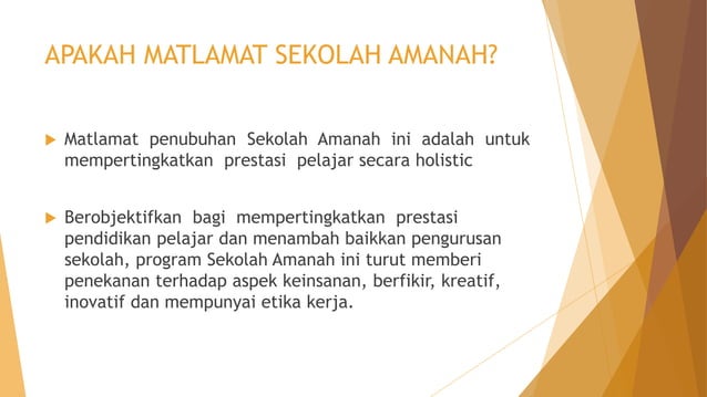 Sekolah amanah | PPT