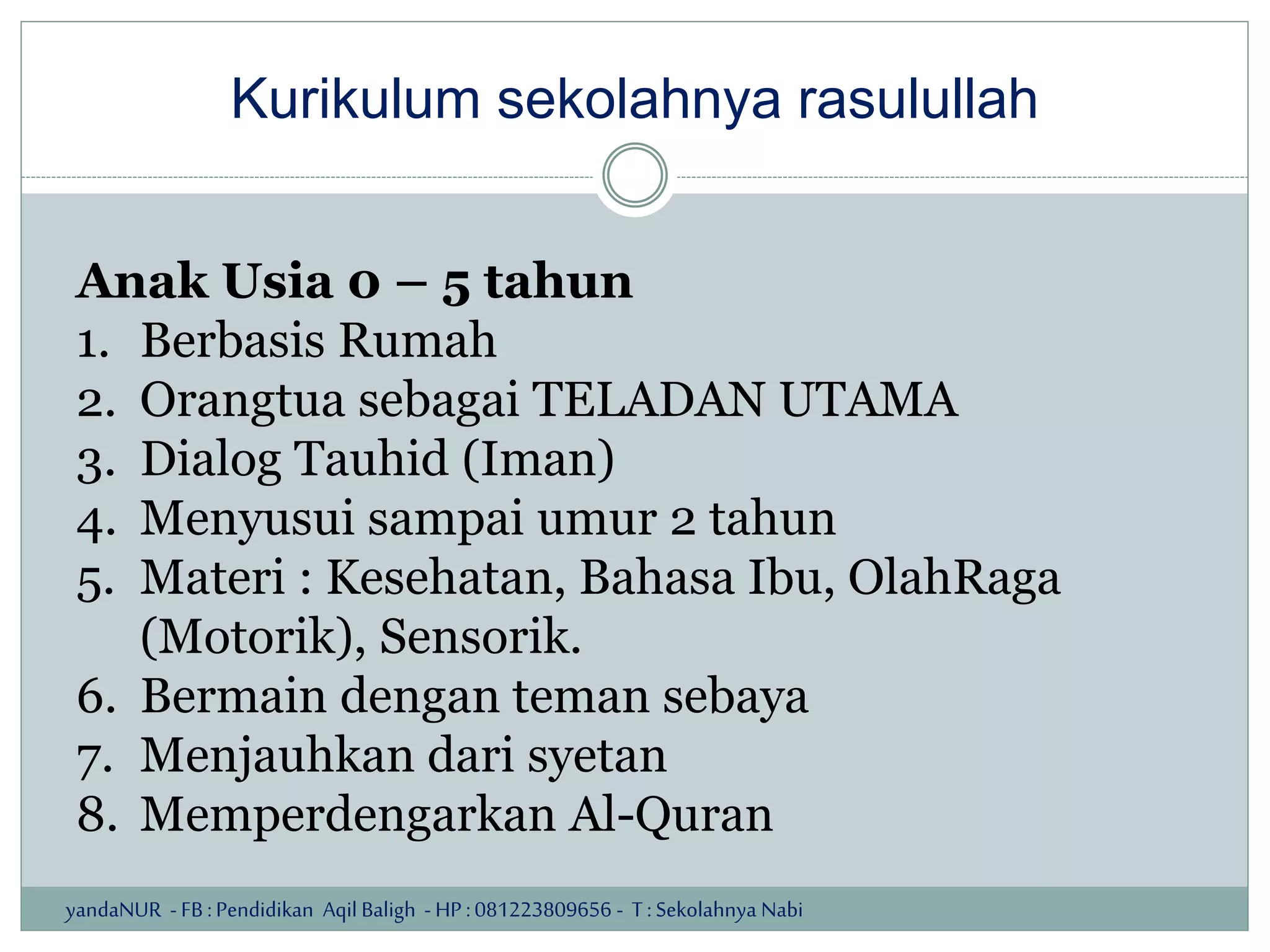 Sekolahnya rasulullah dan sahabat | PPT