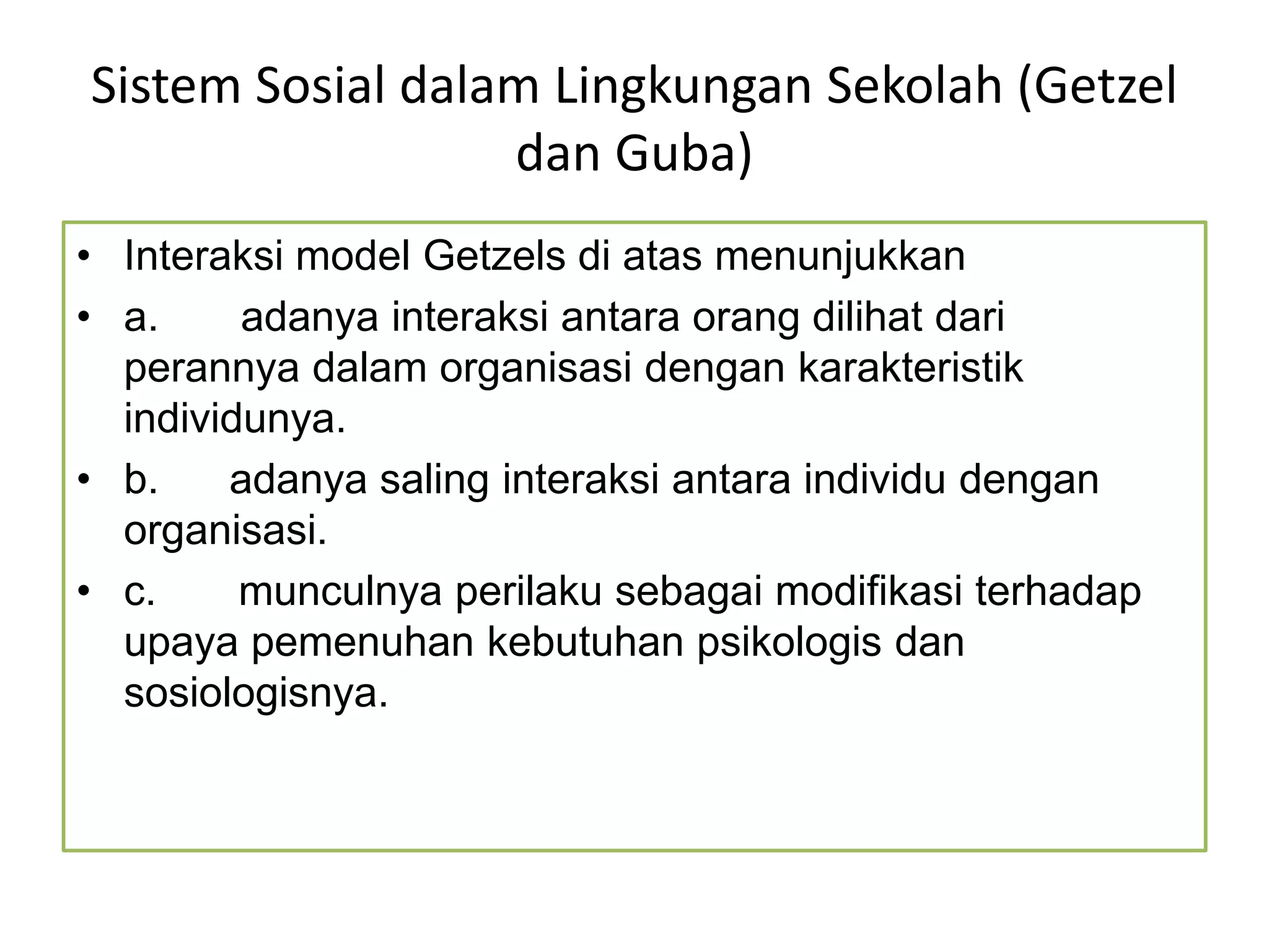 Sekolah sebagai sistem sosial | PPTX