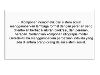 Sekolah sebagai sistem sosial | PPTX